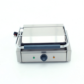 Cater-Cook CK8112 Large Single Contact Grill - Ribbed Top, Flat Bottom