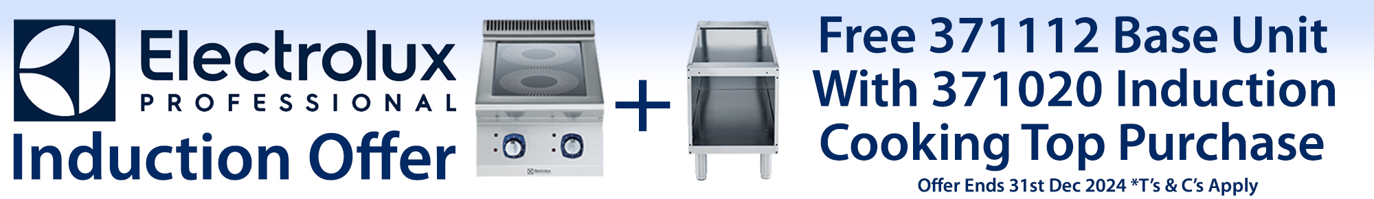 Electrolux Professional 700XP 2 Zone Induction Cooking Top - 371020