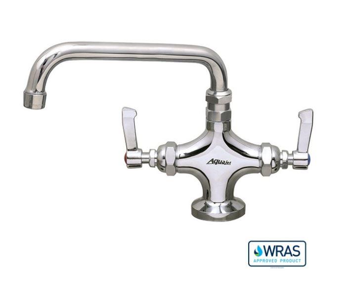 Mechline Aquajet AJ-B-2, Single Pedestal, Twin Water Feed Commercial Tap