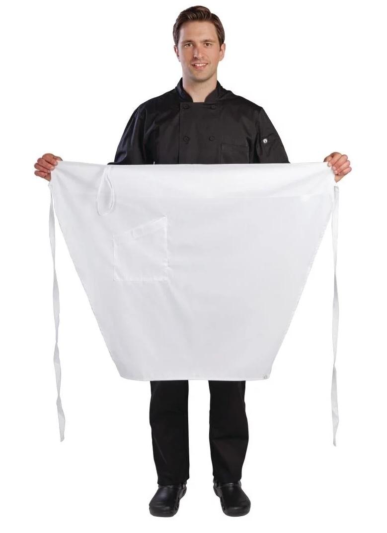 Chef Works Executive Chefs Tapered Apron White.