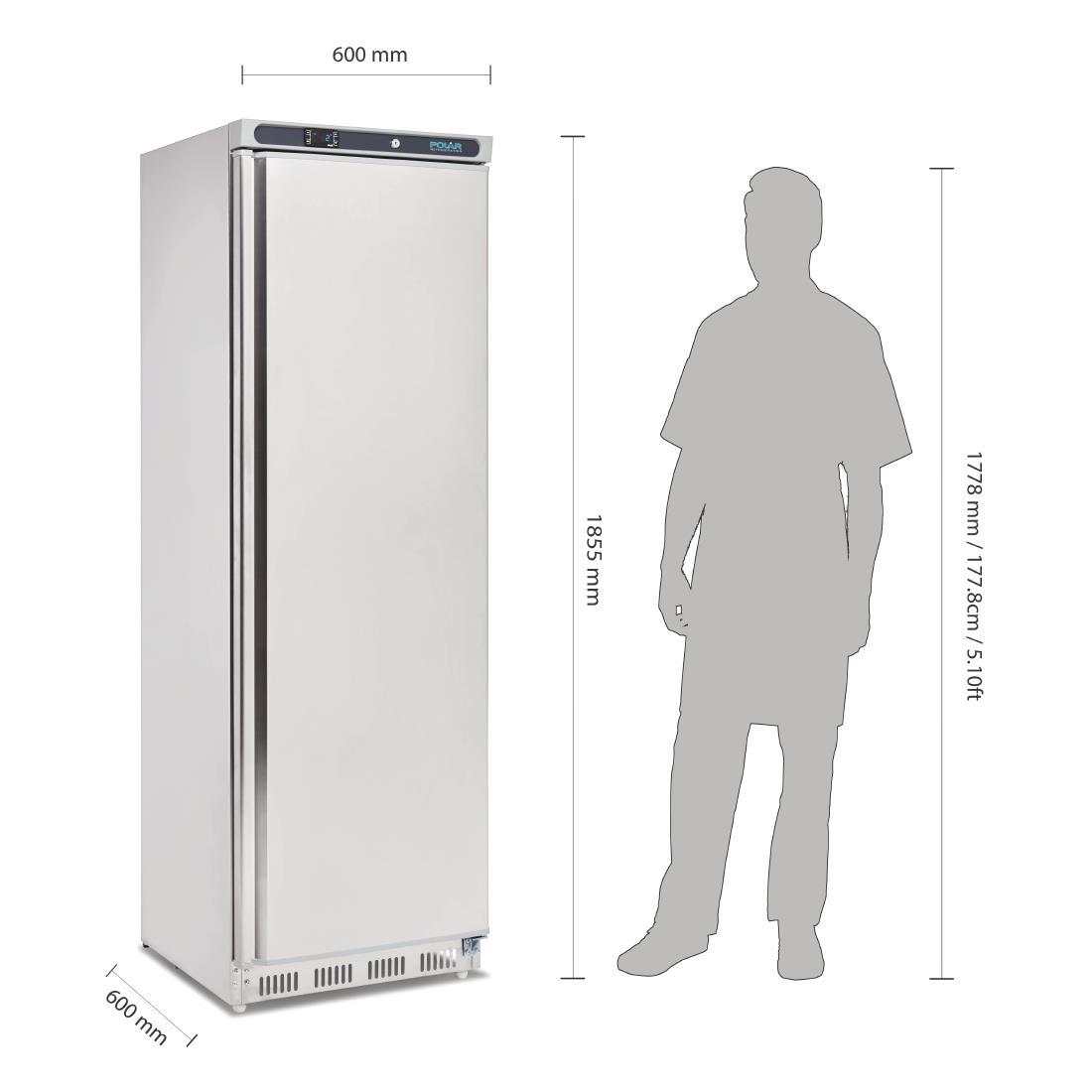 Polar CD082 Stainless Steel Commercial Fridge Available at Caterkwik!