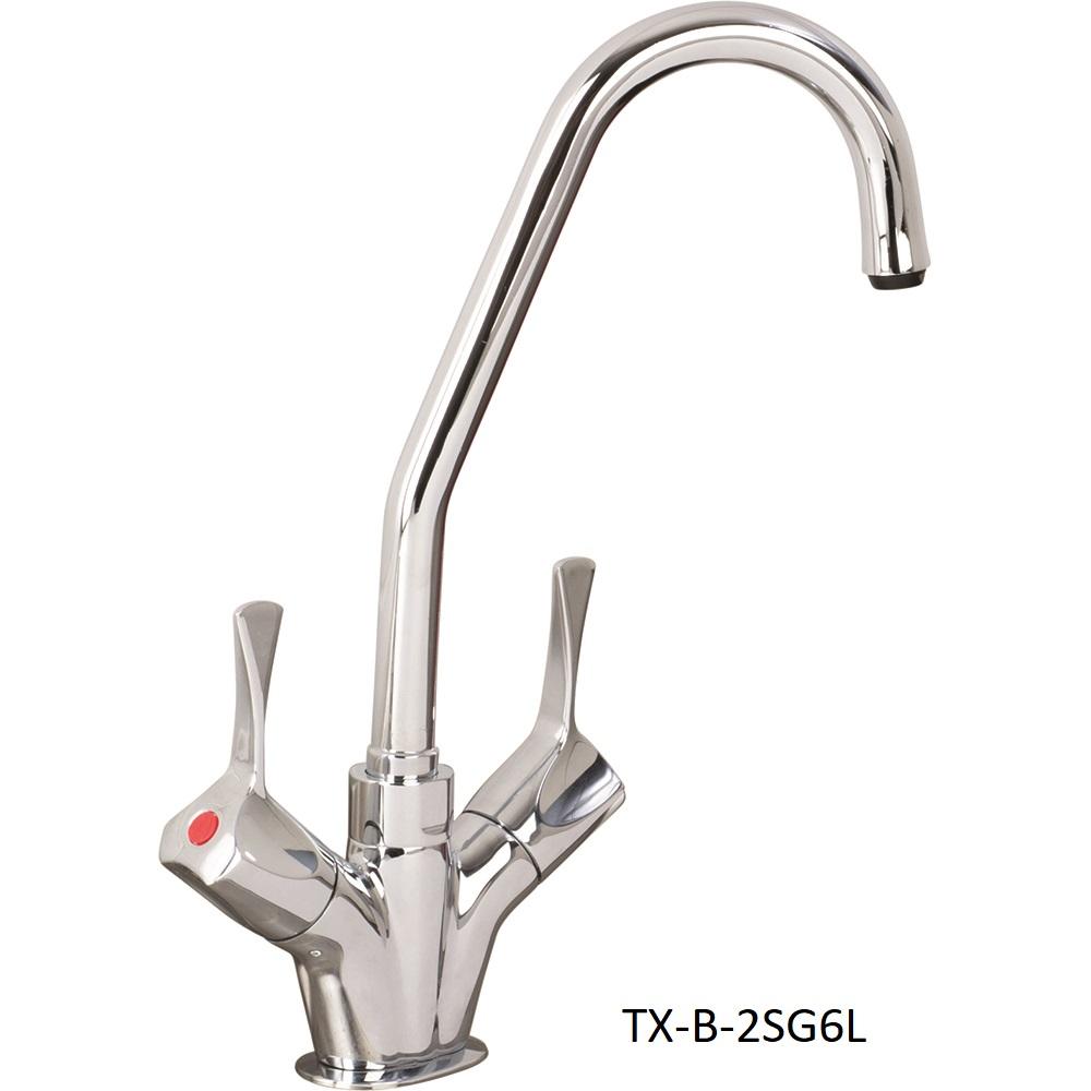 Mechline AquaTechnix TX-B-2 Twin Feed Monoblock Commercial Mixer Tap