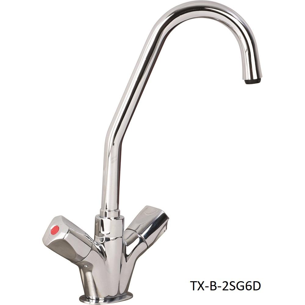 Mechline AquaTechnix TX-B-2 Twin Feed Monoblock Commercial Mixer Tap