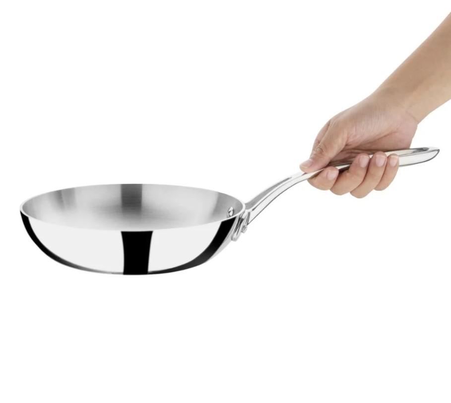 Tri-Wall Frying Pan - Vogue - Stainless Steel - Caterkwik