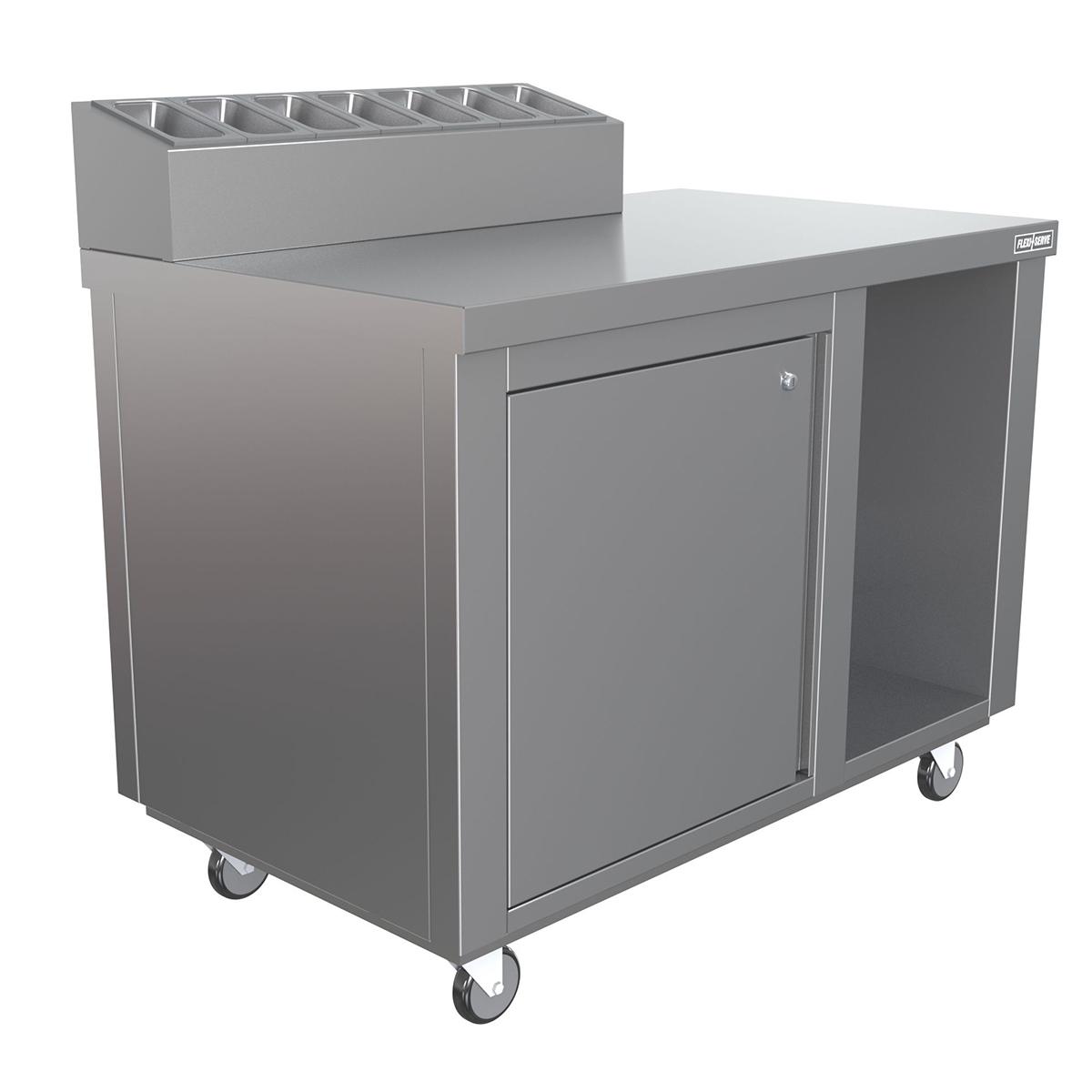 Parry FLEXI-SERVE Condiments Trolley - With Cupboard & Without