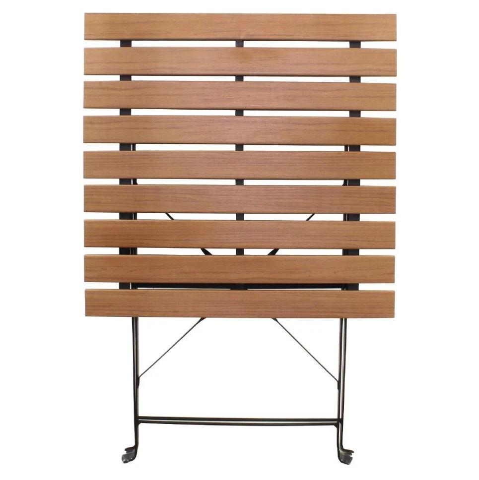 Bolero GJ765 Faux Wood Bistro Table Square 600mm