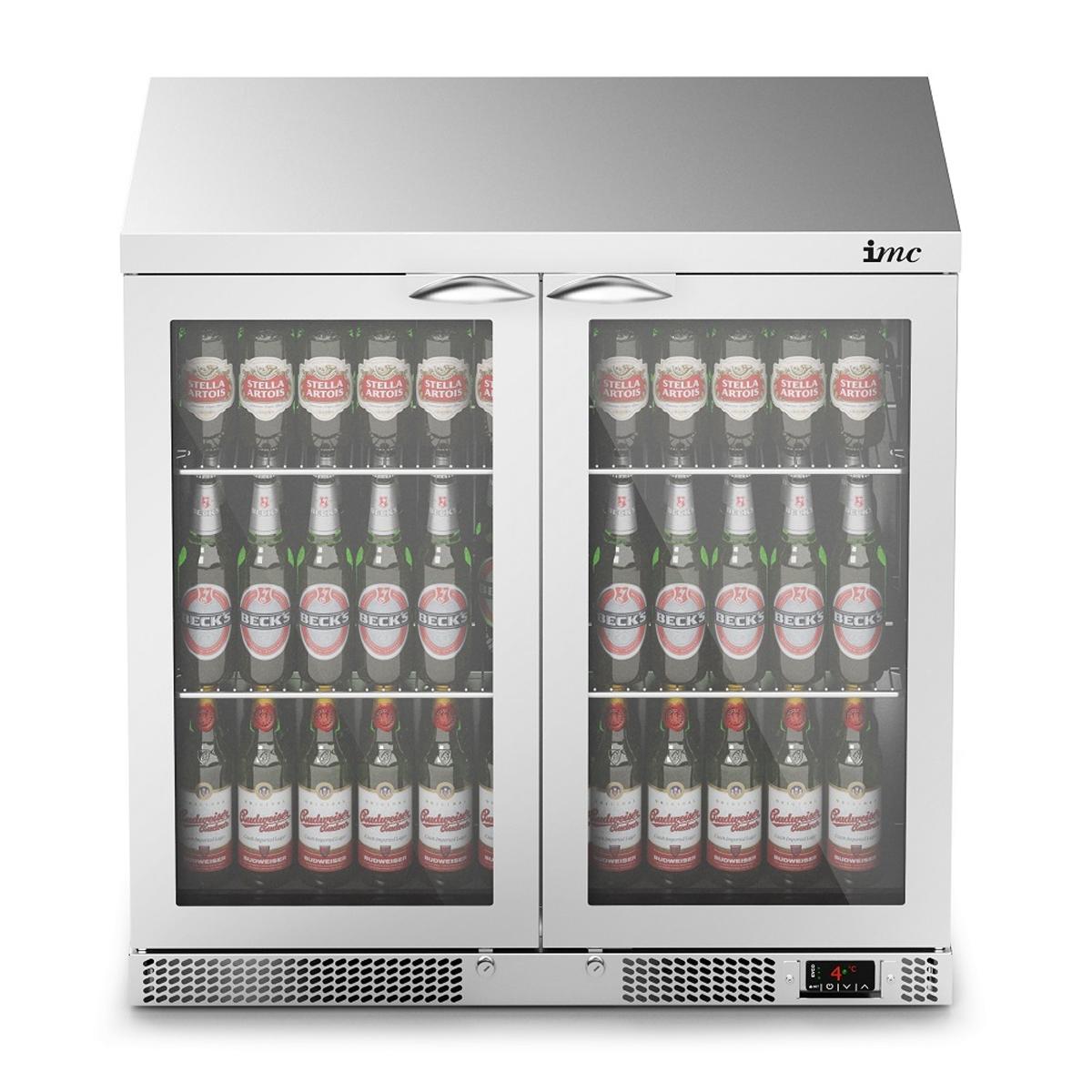 IMC Mistral M90 Premium Stainless Steel Undercounter Double Door Bottle ...
