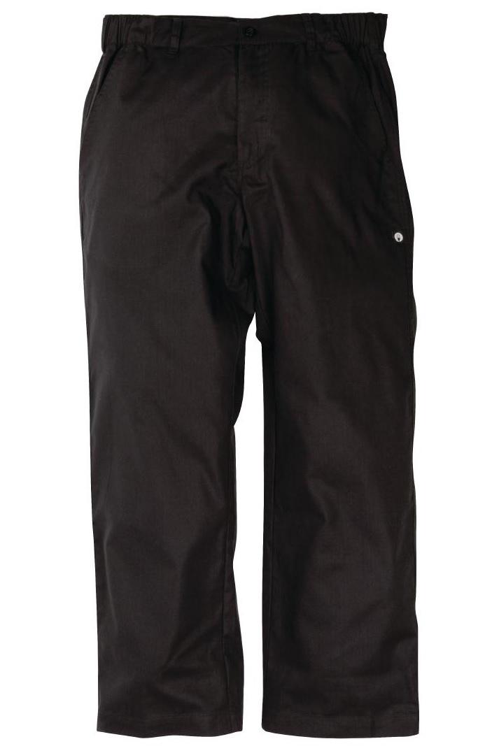 Chef Works A674 Unisex Executive Chefs Trousers Black Herringbone.
