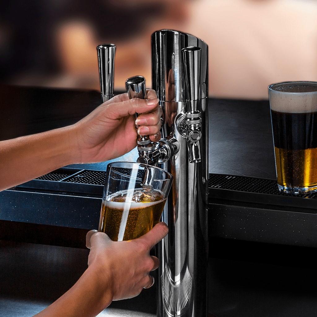 True TDR48-RISZ1-L-S-SS-2 Keg Chiller / Dispenser, Stainless Steel Ext ...