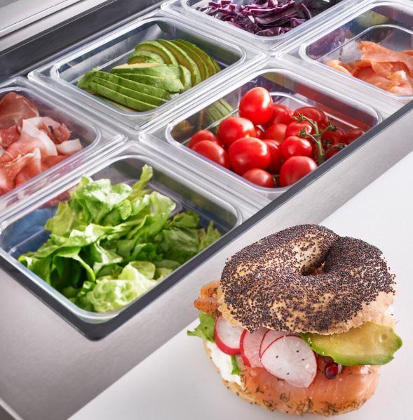 2 Door prep counter fridge