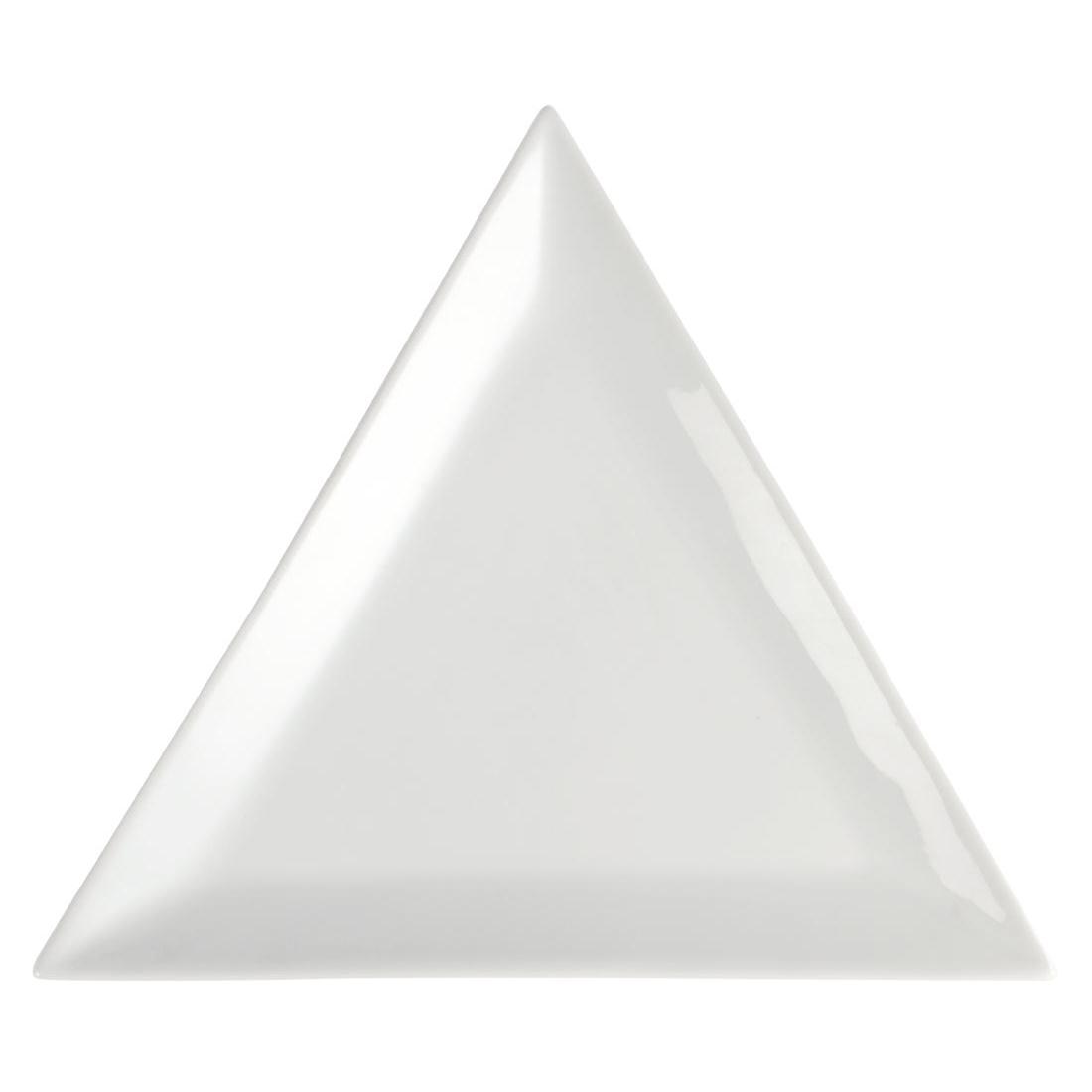 U166 Olympia Whiteware Triangle Plates 180mm