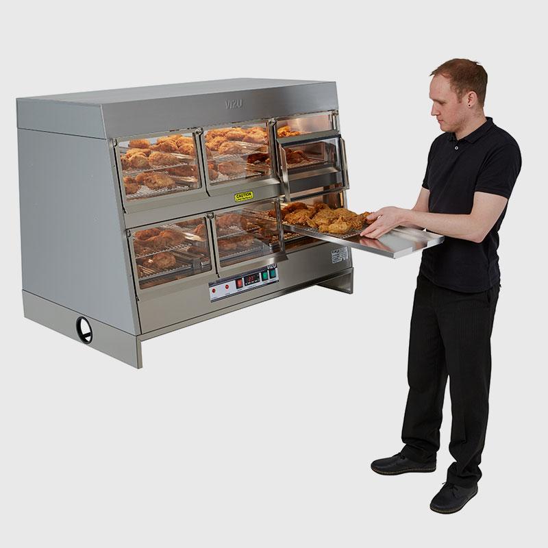 Large Passthrough Electric Heated Chicken Display - VIZU 1100
