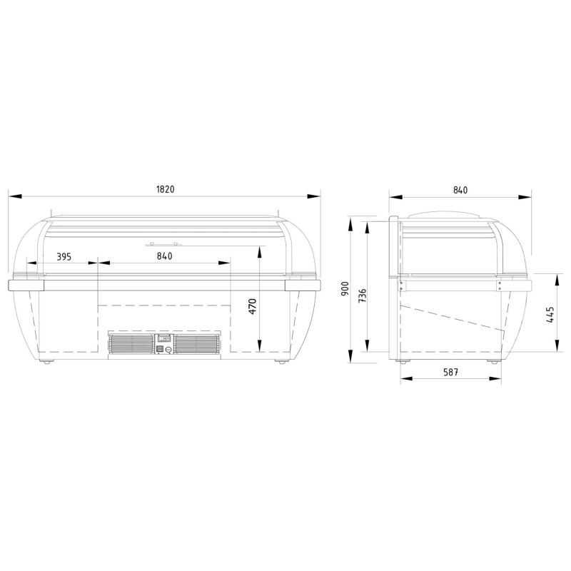 Arcaboa VISION 200H High Vision Freezer - 712 Litre