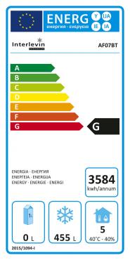 Interlevin AF07BT - Upright Freezer