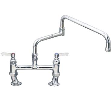 Mechline AquaJet AJ-B-3 Twin Pedestal, Twin Feed Commercial Tap