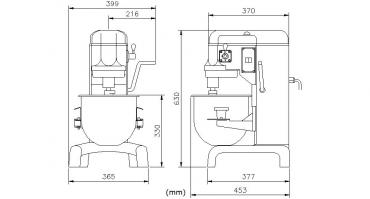 Metcalfe MP10 10 Litre Heavy Duty Planetary Mixer