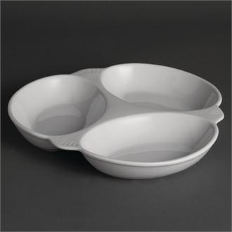 Y099 Olympia Vegetable Dishes 3 Section 250mm